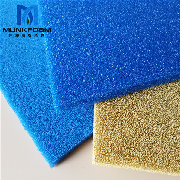 Silicone filter foam